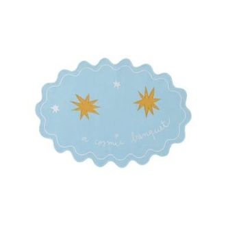 BITOSSI HOME Set de table Pangea - Bleu - Lin - Designer Pangea