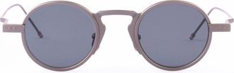 Thom Browne Femme, Accessoires, Gris, Taille: ONE Size Lunettes de soleil rondes