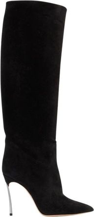 Casadei Botte Blade en daim - Femme - Chaussures - Noir - Taille: 36 EU