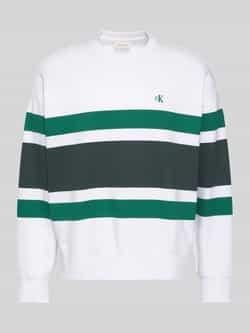 Calvin Klein Jeans Relaxed Fit Sweatshirt aus Frottee