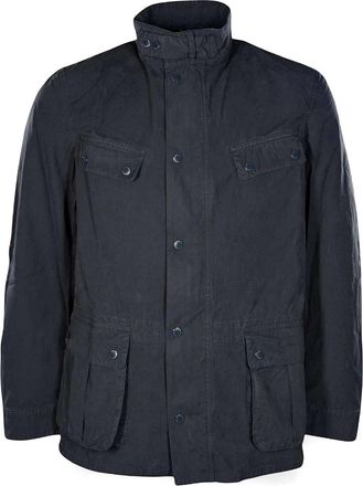 Barbour Manteau Au Genou - Bleu