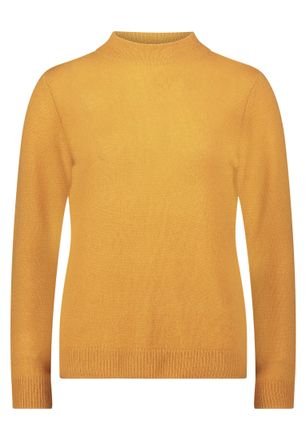 Betty Barclay Damen Kaschmir-Pullover mit Stehkragen 40, Gold