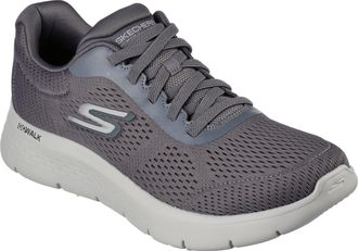 Skechers Herren Go Walk Flex-Bemerkung Sneaker, Grau/Anthrazit, 45.5 EU Weit