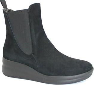Melluso Bottines femme en daim noir r25651z, Noir, 42 EU