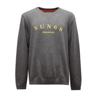 Sun 68 K42116 Pullover mit Rundhalsausschnitt - - Knitwear - Herren - Grau - 2XL
