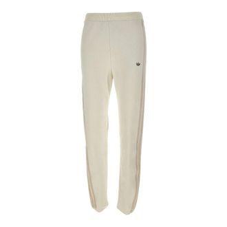adidas Femme, Pantalons, Blanc, Taille: 38 FR Pantalon de surv&ecirc;tement en maille
