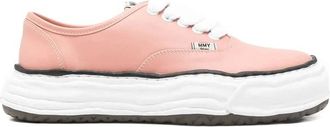 Miharayasuhiro Mihara Yasuhiro, Homme, Chaussures, Rose, Taille: 38 EU Baker 26 OG Sole Leather Low-top Baskets