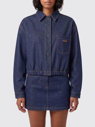 Fendi Manteau FENDI Femme couleur Bleu