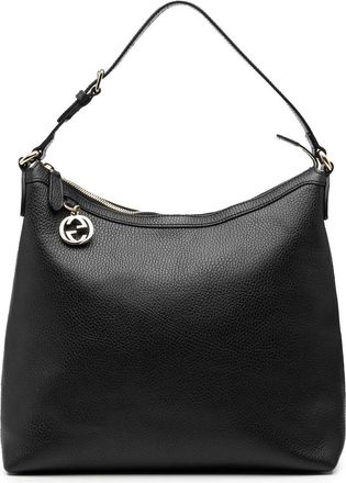 Gucci Shopper - Leather GG Charm Tote - Gr. unisize - in Schwarz - f&uuml;r Damen