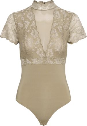 Pieces Pcsicca Ss High Neck Bodystocking