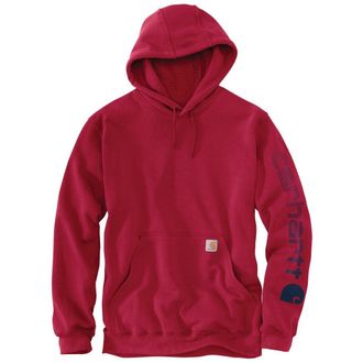 Carhartt Work in Progress Herren Loose Fit Midweight Logo Sleeve Graphic Sweatshirt, Industry Red, XL EU