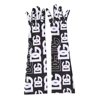 Dolce & Gabbana unisex, Accessoires, Multicolore, Taille: ONE Size DG Logo Elbow Length Mitten Gloves