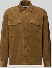 Wood Wood Regular Fit Hemdjacke aus Cord Modell David