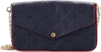 Louis Vuitton Felicie Pochette Monogram Empreinte Leather crossbody bag - Blau