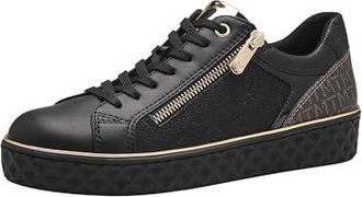 Marco Tozzi Baskets à Lacets pour Femme 2-23709-41, Noir/Comb, 41 EU
