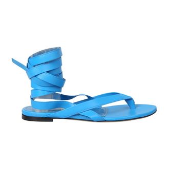 The Attico Femme, Chaussures, Bleu, Taille: 36 EU Beth Flat Sandales