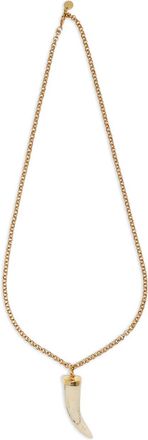 Luisa Spagnoli collier à pendentif corne
