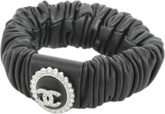 Chanel Pre-owned Scrunchie - Femme - Pre-owned - Noir - Taille: ONE Size