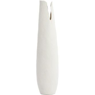 Light & Living Light&living - Vase haut mesa en c&eacute;ramique cr&egrave;me - 19x18,5x77,5 cm