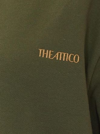 The Attico Color-Block Cotton Shirt - Green