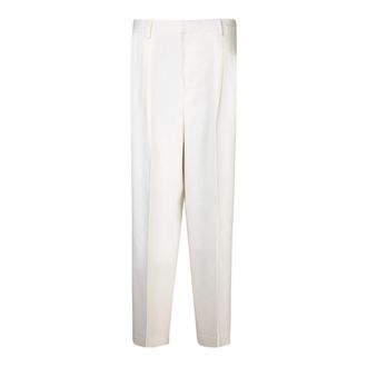 Ami Luxus Beige Wollhose Aw23 - - Trousers - Herren - Wei&szlig; - S