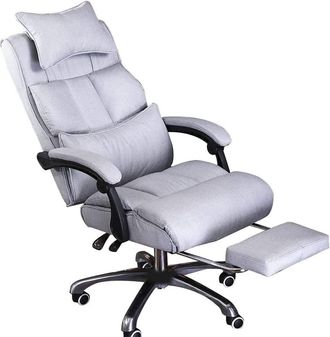 Generic Drehbarer, h&ouml;henverstellbarer B&uuml;rostuhl f&uuml;r Zuhause - ergonomischer Chefsessel mit robustem Metallgestell, komfortabel und stilvoll