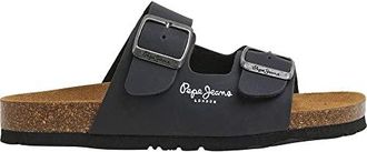 Pepe Jeans London Sandales Double Kansas Noir