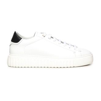 Giuliano Galiano Wei&szlig;e Ledersneakers mit kontrastierender Ferse - - Shoes - Herren - Wei&szlig; - 44 EU