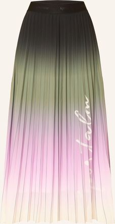 Sportalm Plisseerock Aus Satin gruen