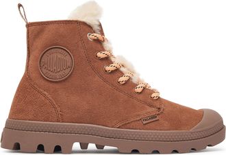 Palladium Schn&uuml;rstiefeletten Palladium Pampa Hi Zip Wl Hivr 94978-291-M Braun