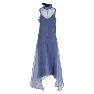 Staud Staud, Femme, Robes, Bleu, Taille: 40 FR Auden Long Dress