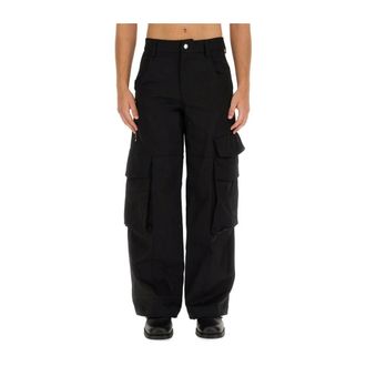 GCDS Gcds, Homme, Pantalons, Noir, Taille: M Wide Pantalons