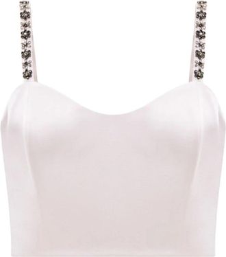 Twinset Femme, Tops, Rose, Taille: 42 FR Duchesse Cropped Top