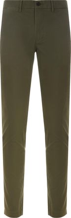 Tommy Hilfiger Pantalon chino droit en coton m&eacute;lang&eacute;