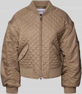 Stand Studio Steppjacke mit Zweiwege-Rei&szlig;verschluss