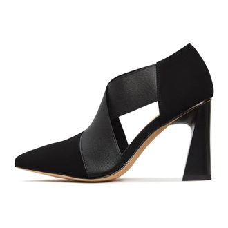 Cesare Gaspari Riemchen Blockabs&auml;tze Stassy - Schwarz - - Shoes - Damen - Schwarzk - 39 EU