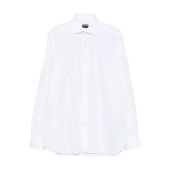 Ermenegildo Zegna Lang&auml;rmliges Businesshemd - - Shirts - Herren - Wei&szlig; - XL