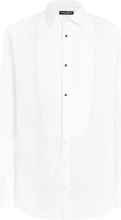 Dolce & Gabbana Hemd aus Popeline - Wei&szlig;