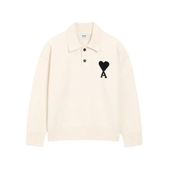 Ami Polo Ami de Coeur - Femme - Pulls - Beige - Taille: 40 FR