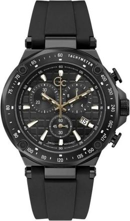 Guess Homme, Accessoires, Noir, Taille: ONE Size Montre Chronographe Sport en Silicone