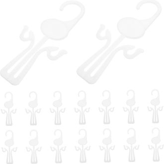 Artibetter 30 Stück Teiliges Schuhaufhänger Robustem PP Doppelte Haken für Effektives Trocknen und Ordnen von Schuhen Platzsparend Vielseitig Einsetzbar für Schr