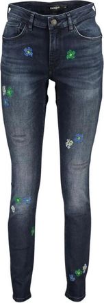 Desigual Floral Skinny Jeans - - Jeans - Damen - Blau - 3XS