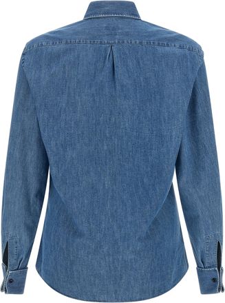 Brunello Cucinelli Denim Cotton Shirt - Navy