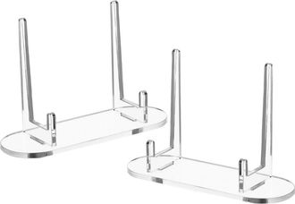 Milisten Bilderhalterst&auml;nder aus Acryl 2 St&uuml;ck zur Pr&auml;sentation von B&uuml;chern und Fotos im Arbeitszimmer und Zuhause