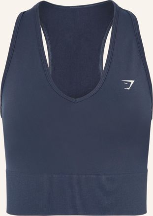 Gymshark Gymshark Cropped-Top Everyday Seamless blau