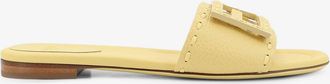Fendi Leather Tube Sandals - FENDI - gender_Woman