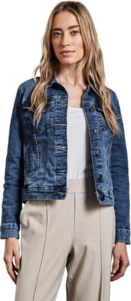 Street One Damen A212417 Jeansjacke, Mid Blue Random, 40