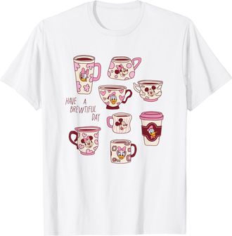 Disney Mickey & Pals Valentines Coffee Have a Brewtiful Day T-Shirt
