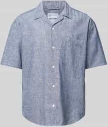 Only & Sons Relaxed Fit Freizeithemd aus Baumwoll-Leinen-Mix Modell CAIDEN