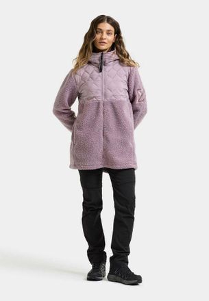 Didriksons 1913 Fleecejacke Damen Pile Teddy Hybrid BIBI mit Kapuze mit Taschen